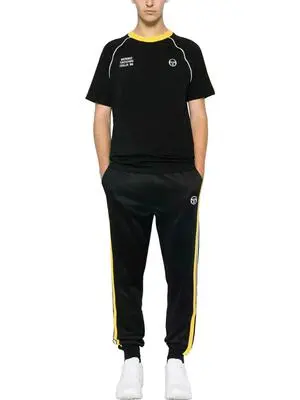SERGIO TACCHINI Logo-embroidered T-shirt - Black