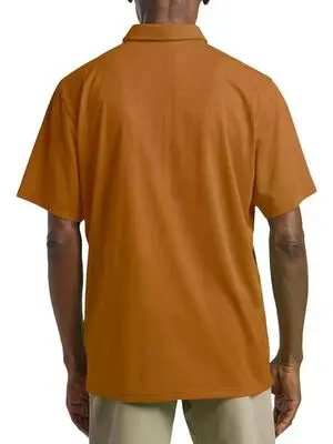 JACK WOLFSKIN Delgami Logo-print Polo Shirt - Orange