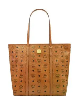 Mcm MCM Toni Logo-Print Tote Bag Neutrals