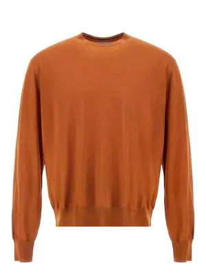 Herno Ribbed-trim Sweater - Orange