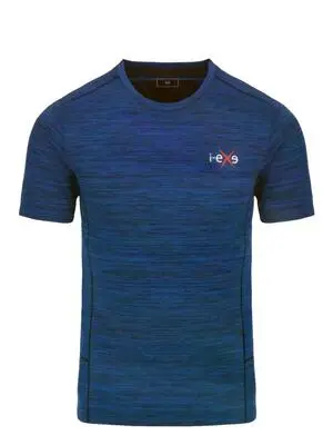 I-EXE Marl-pattern Logo-print T-shirt