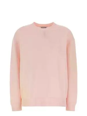 JIL SANDER Crew Neck Sweatshirt - Pink
