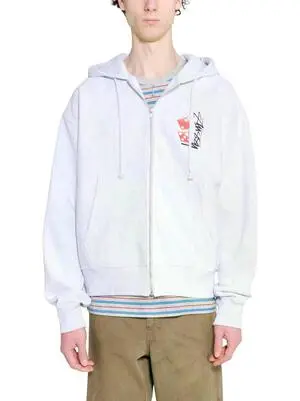 StÜssy Tall Dice Full-zip Hoodie - Grey