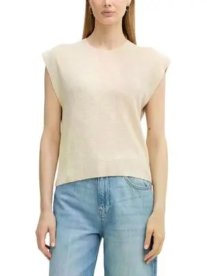 BENETTON Ribbed-trim Knitted Sweater - Neutrals