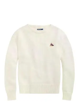Polo Ralph Lauren Embroidered Knit Sweater - Neutrals