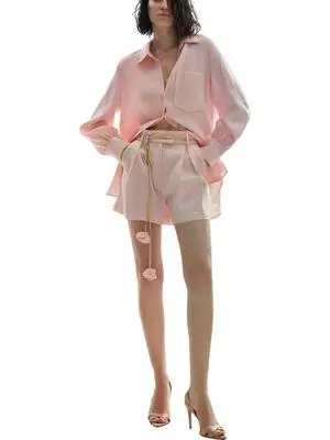 LITA COUTURE Oversized Shirt - Pink