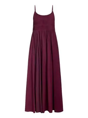 MARIE OLIVER Bailey Pleated Bodice Maxi Dress - Red