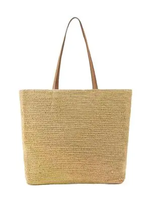 Helen Kaminski Woven Raffia Tote Bag - Neutrals