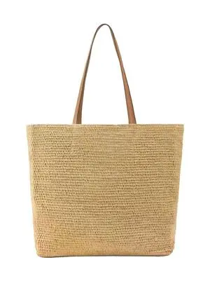 Helen Kaminski Woven Raffia Tote Bag - Neutrals