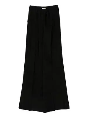 FORTE_FORTE Corduroy-effect Palazzo Pants - Black