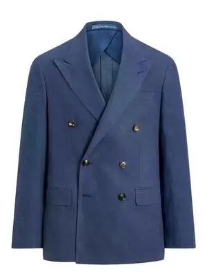 Polo Ralph Lauren Double-breasted Linen Jacket - Blue
