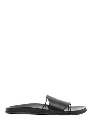 THE ROW Vivienne Slides - Black