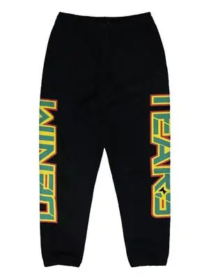DENIM TEARS Logo Print Track Pants - Black