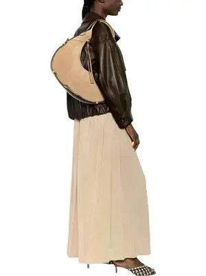 Moschino Crescent Shoulder Bag - Neutrals