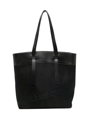 Borsalino Embroidered Logo Tote Bag - Black