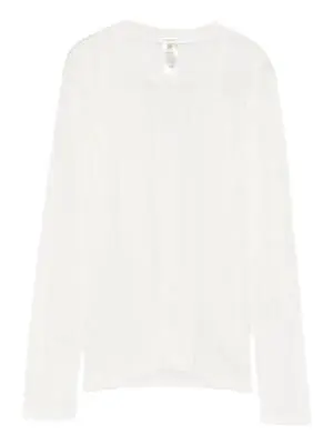 THE ROW Dantea Long Sleeve Crewneck T-shirt - Neutrals