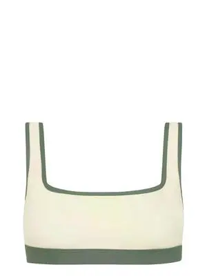 Bondi Born Hayden Square-neck Bikini Top - Neutrals
