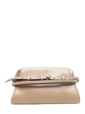 Moschino Buckle Detail Clutch Bag - Neutrals
