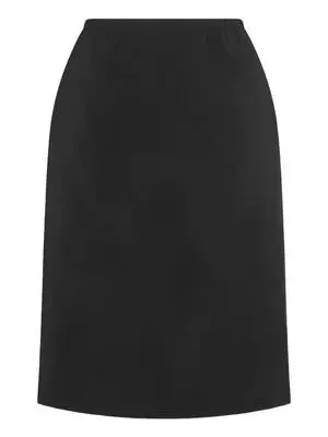 THE ROW Ivera Elasticated-waistband Midi Skirt - Black