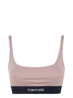 TOM FORD Logo-underband Bra - Pink