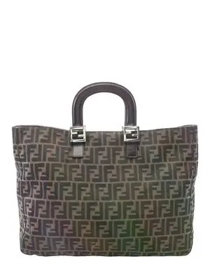 Fendi Zucca Canvas Tote Bag - Brown