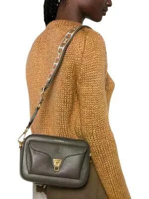 COCCINELLE Leather Crossbody Bag - Grey
