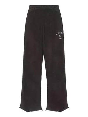 MAISON MARGIELA Brushed Fleece Cotton Sweatpants - Grey
