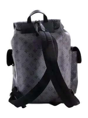 LOUIS VUITTON Louis Vuitton Christopher MM Backpack Black