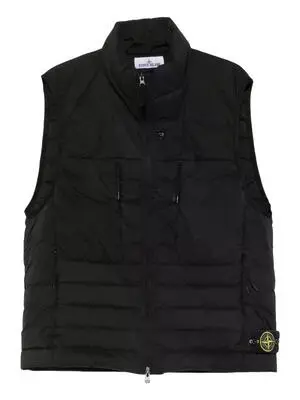 Stone Island Quilted Gilet - Black