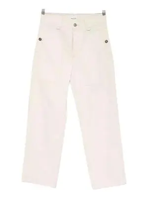 MARANT ETOILE Ermina Logo Patch Jeans - Neutrals