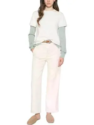 MARANT ETOILE Ermina Logo Patch Jeans - Neutrals