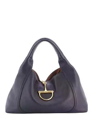Gucci Softbit Leather Maxi Hobo Bag - Black