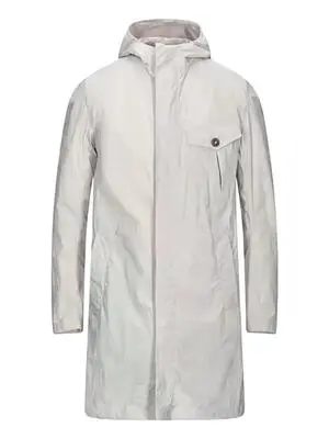 Herno Hooded Single-breasted Coat - Neutrals