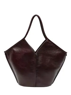 Hereu Calella Leather Tote Bag - Red
