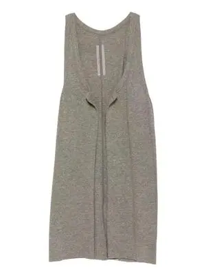 Rick Owens Open-front Longline Gilet - Grey