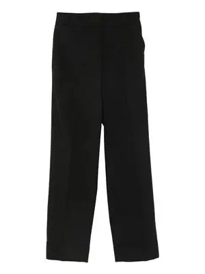 Peserico Tailored Straight-leg Trousers - Black