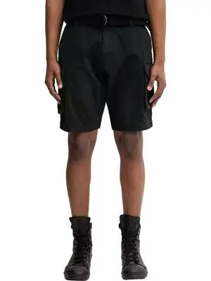Alpha Industries Belted Cargo Shorts - Black