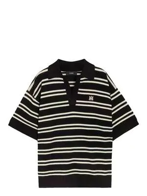 Amiri Ma-monogram Striped Sweater - Black