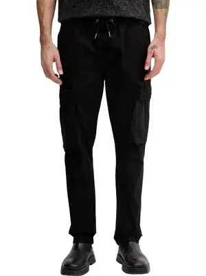 Alpha Industries Drawstring-waist Cargo Pants - Black