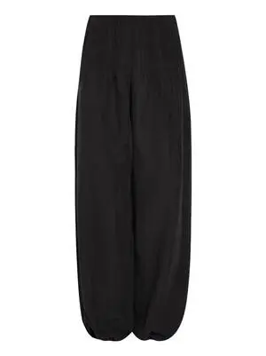 Vince Smocked Waist Trousers - Black