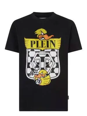 Philipp Plein Jersey T-shirt Plein Duck Check - Black
