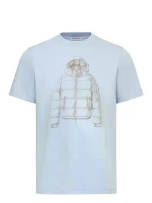 Moncler Graphic-print T-shirt - Blue