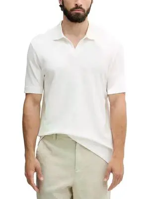 Marc O'polo V-neck Textured-finish T-shirt - White