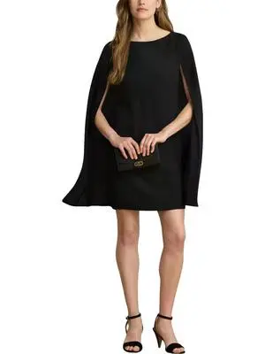 Ralph Lauren Double-faced Mini Dress - Black