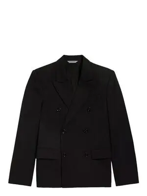 Balenciaga Double-breasted Blazer - Black