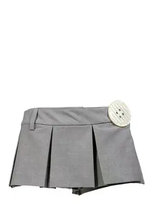 Sandy Liang Satsuma Pleated Skort - Grey