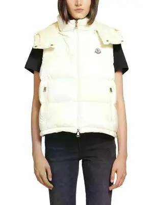 Moncler Moncler Niverolle Quilted Hooded Gilet Neutrals