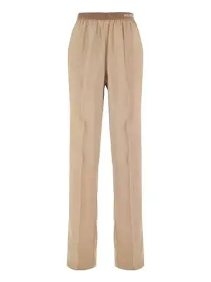 TOM FORD Logo-waistband Silk Trousers