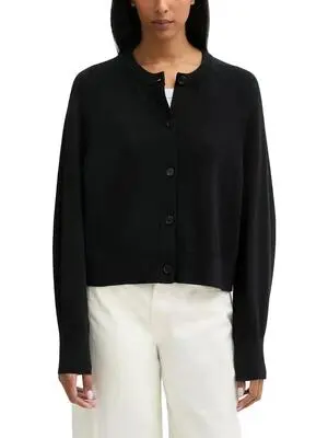 Marc O'polo Raglan Sleeve Button-up Cardigan - Black
