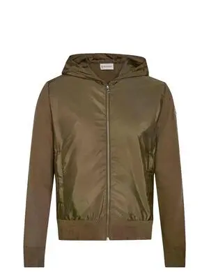 Moncler Panelled Hoodie - Green